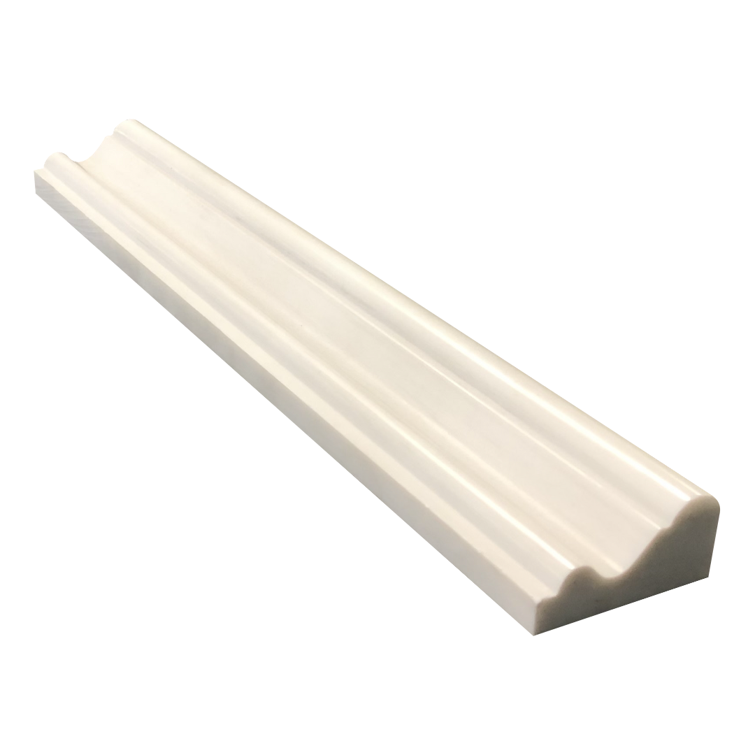 Bianco Dolomite Cornice Molding – BB Tile and Stone LLC